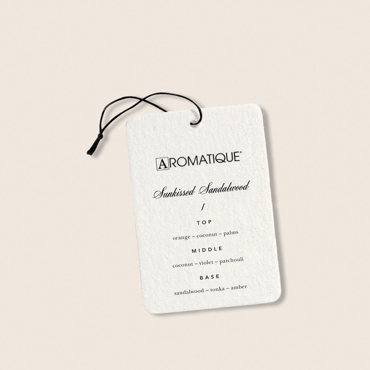 New! Sunkissed Sandalwood - Aroma Card – Aromatique