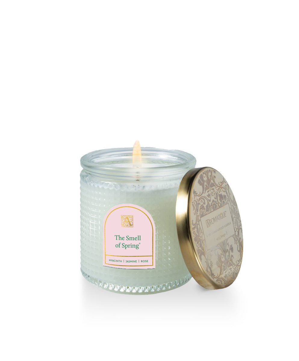The Smell of Spring® - Textured Glass Candle – Aromatique